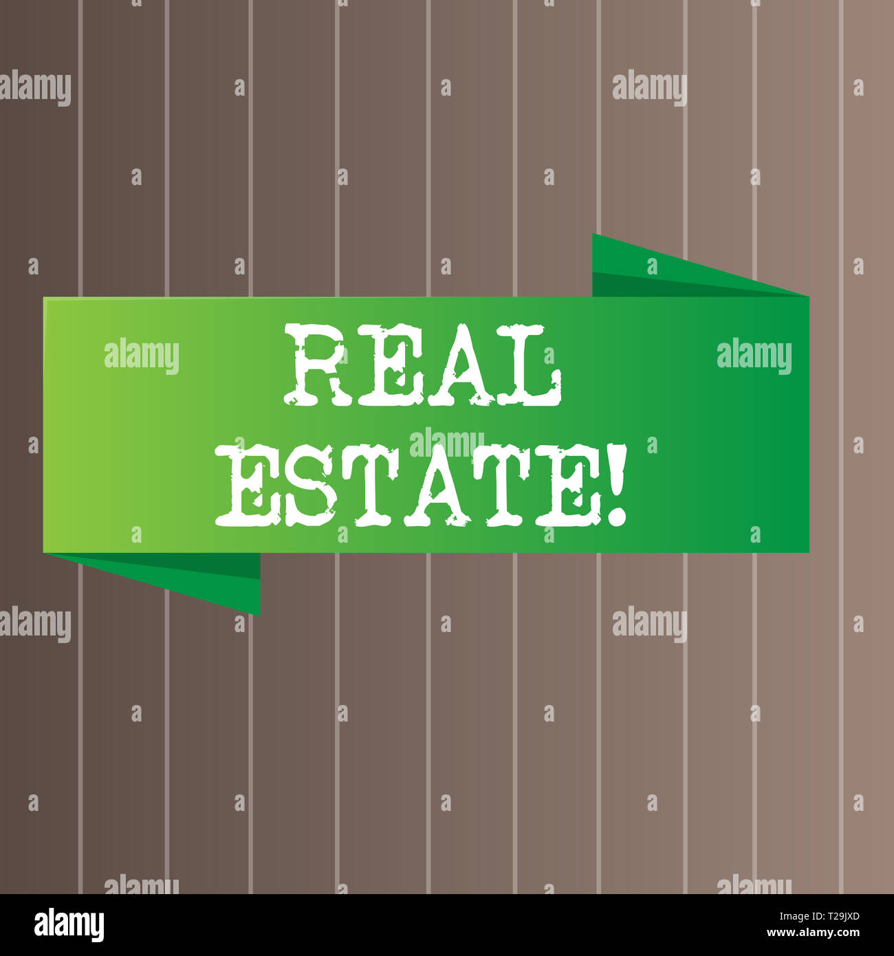 Text sign showing Real Estate. Business photo text owning property ...