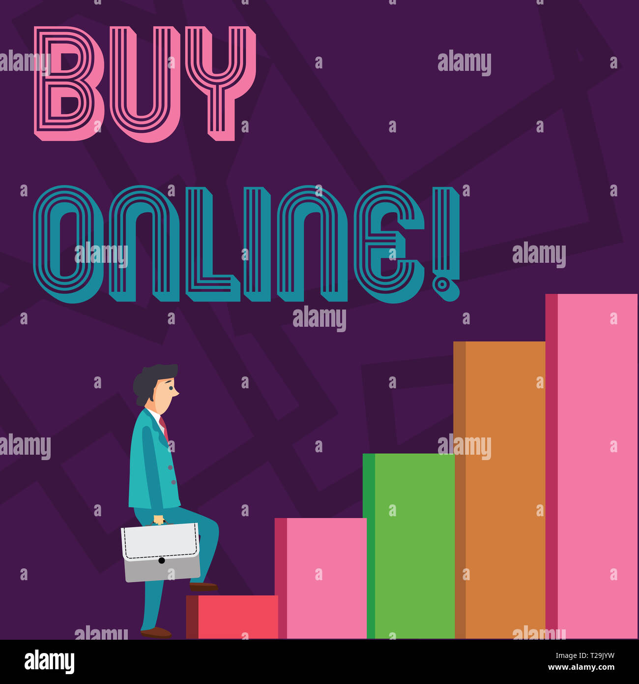 Conceptual hand writing showing Buy Online. Concept meaning electronic ...