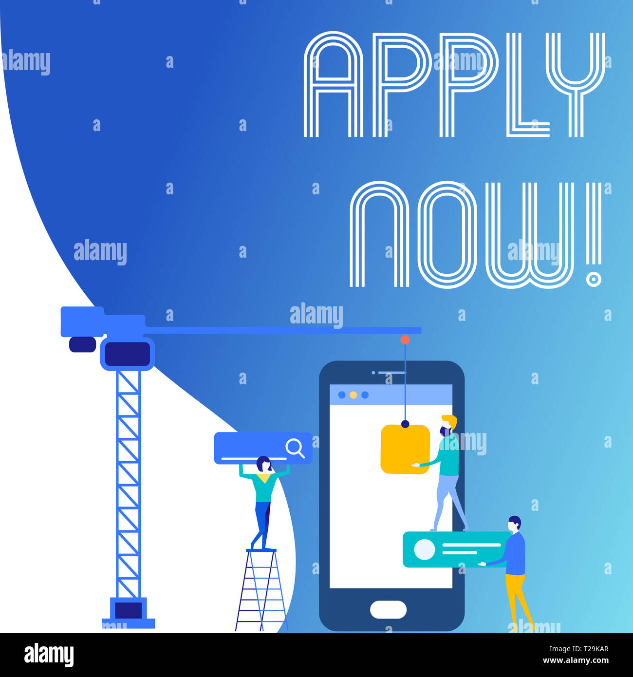 Text sign showing Apply Now. Business photo text request something ...