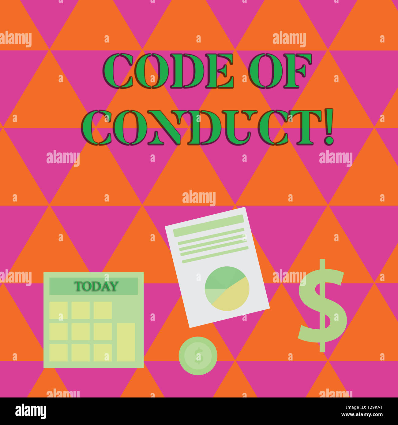 Handwriting text writing Code Of Conduct. Conceptual photo Follow ...