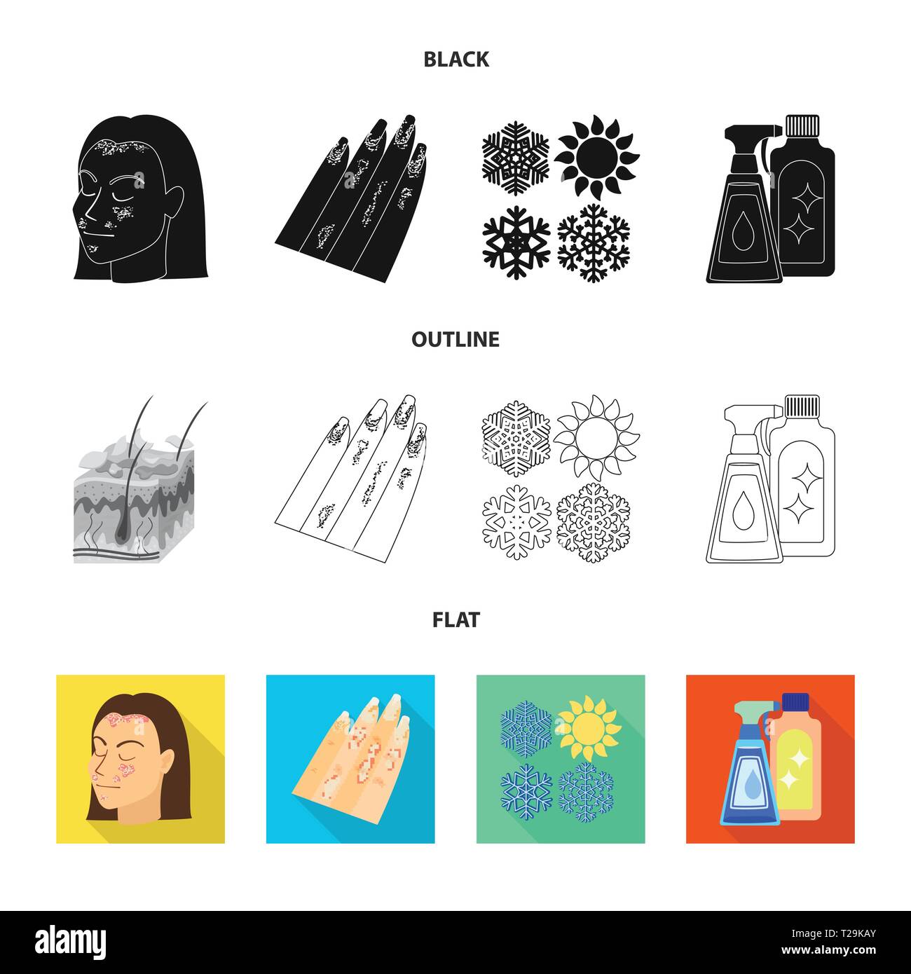 Detergent burn Stock Vector Images - Alamy