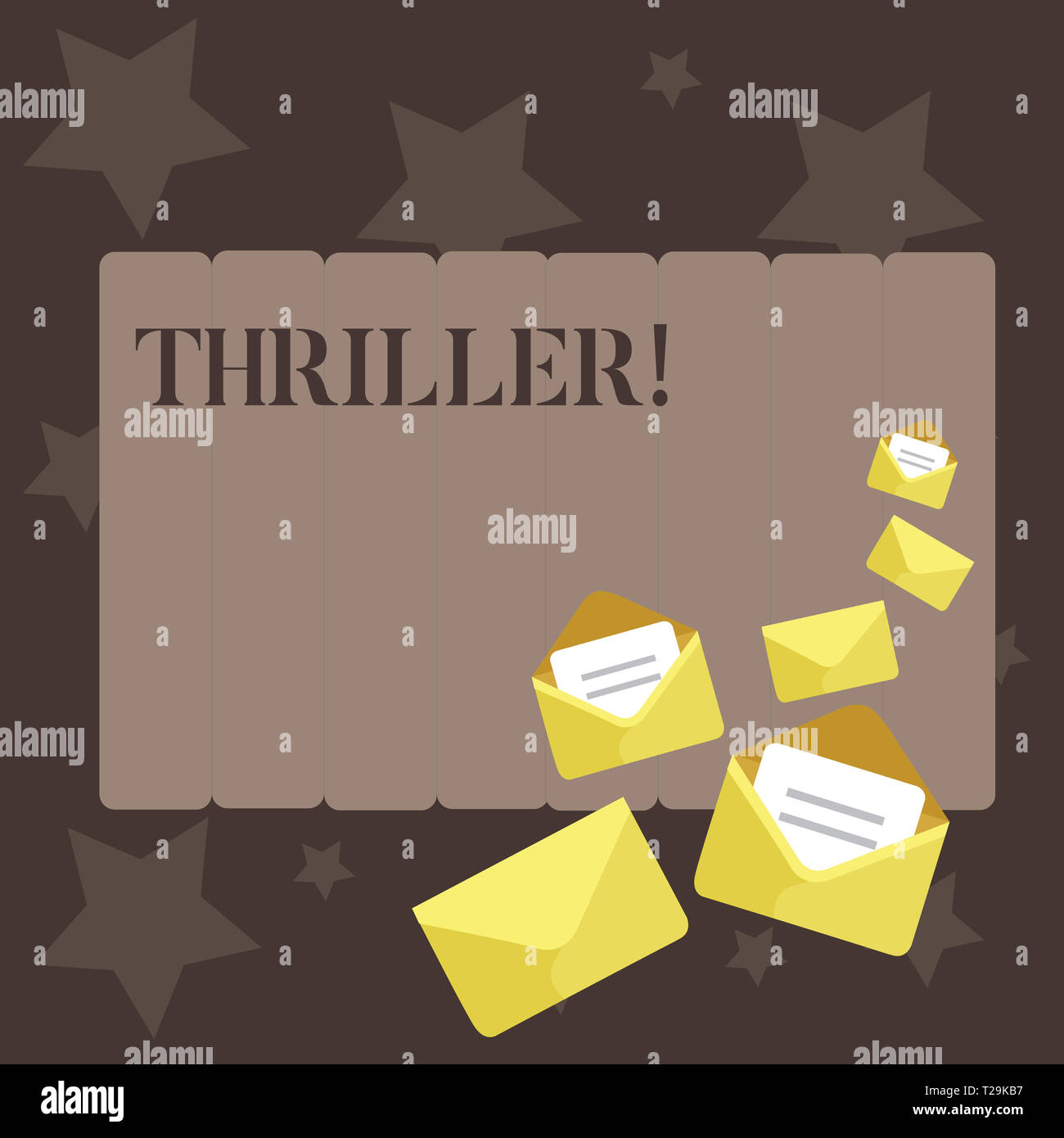 Conceptual hand writing showing Thriller. Concept meaning Chilling ...