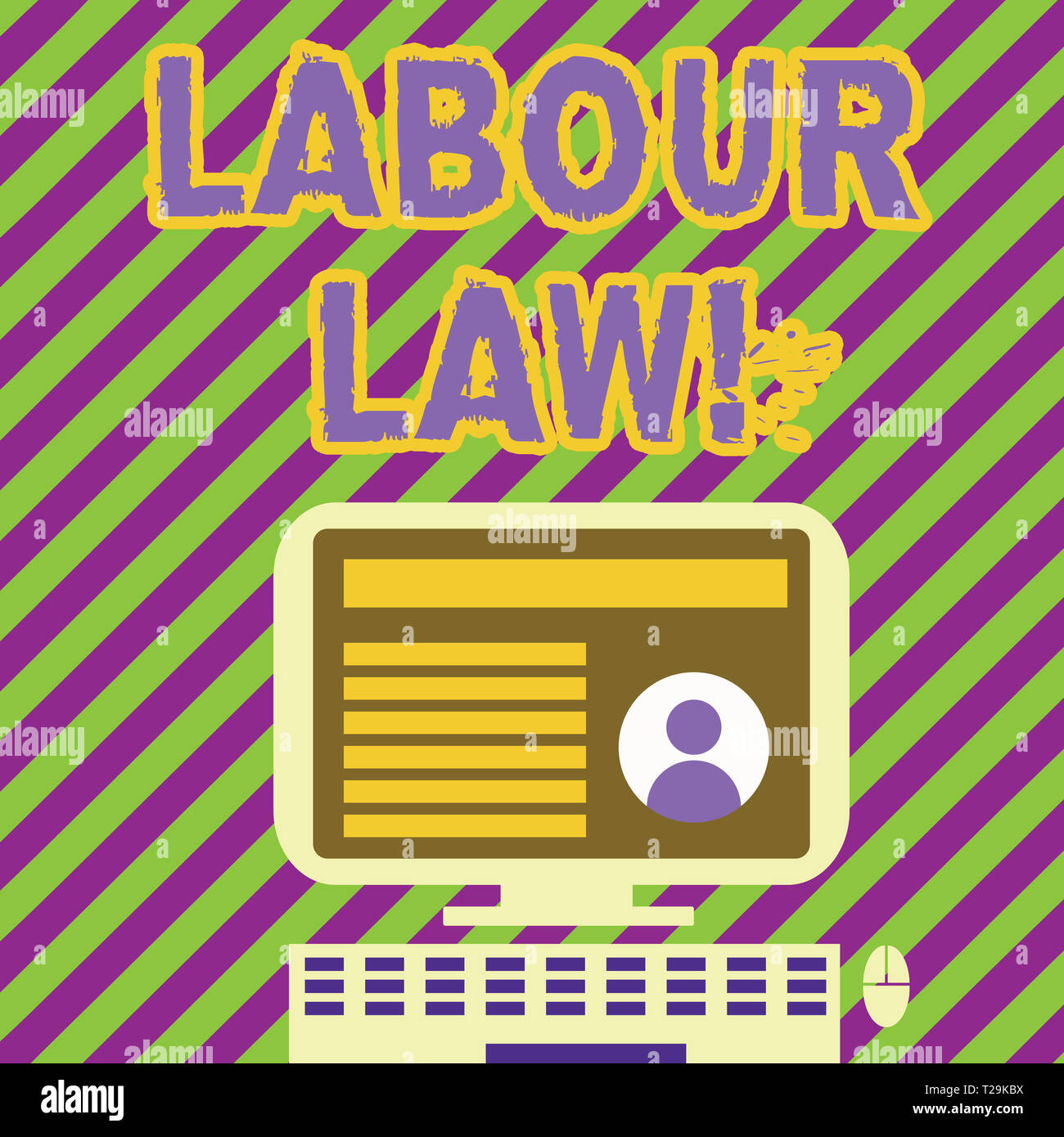 Handwriting text writing Labour Law. Conceptual photo rules relating to ...