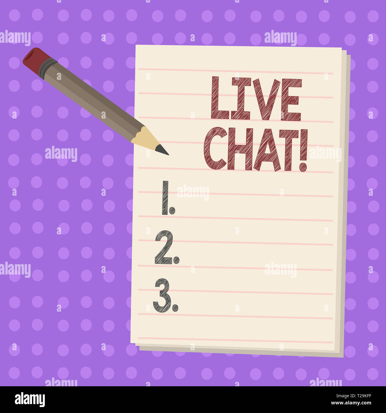 Writing note showing Live Chat. Business concept for Web service that ...