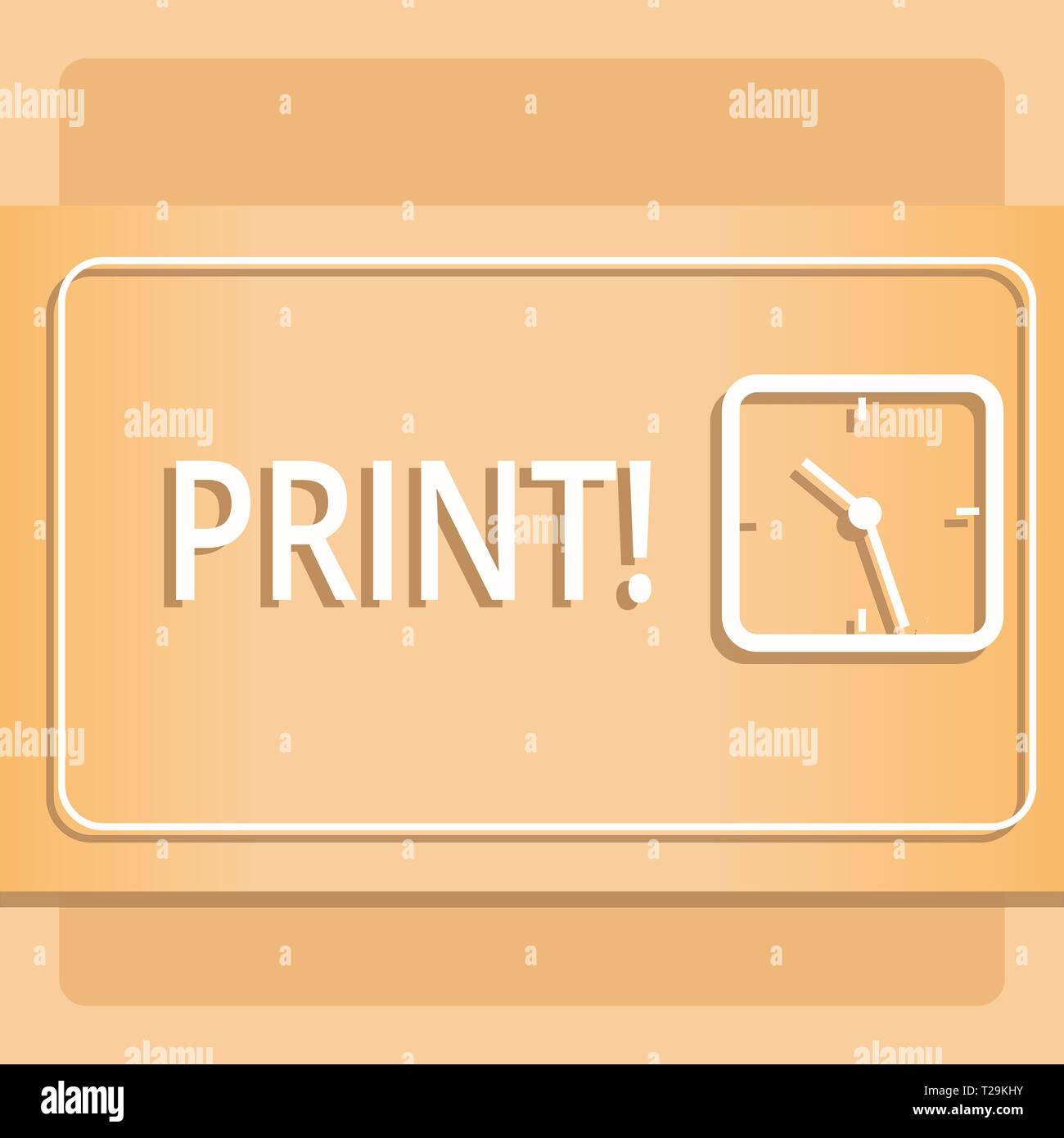 Text sign showing Print. Business photo showcasing Produce letter ...