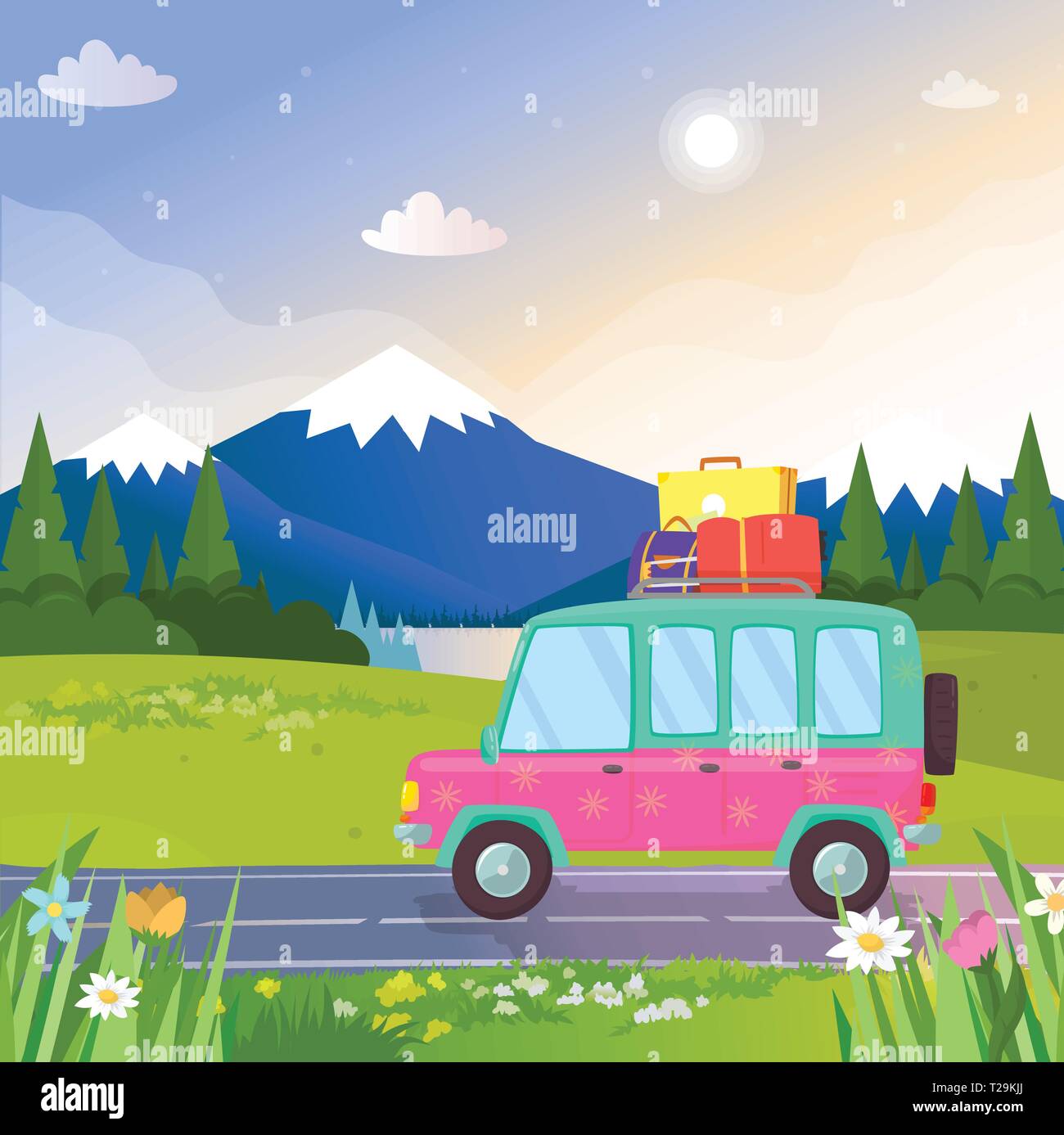 Roof tree trunk Stock Vector Images - Alamy