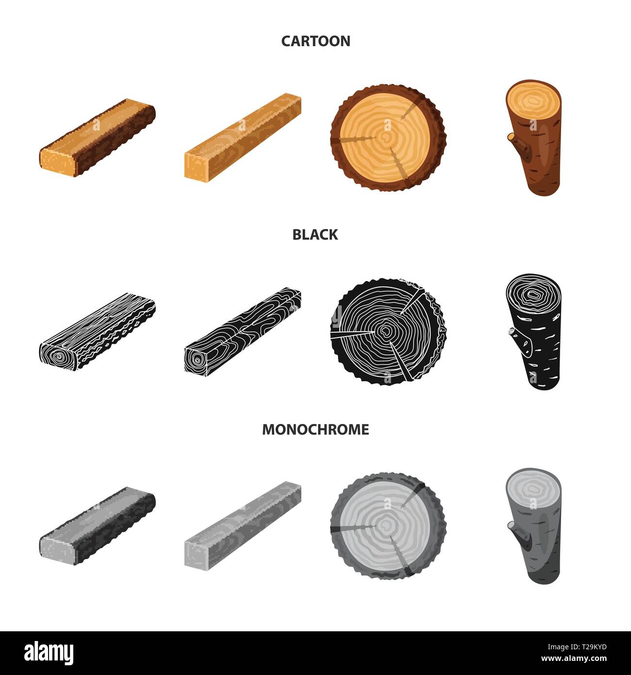 Timber deck piece lumber Stock Vector Images - Alamy