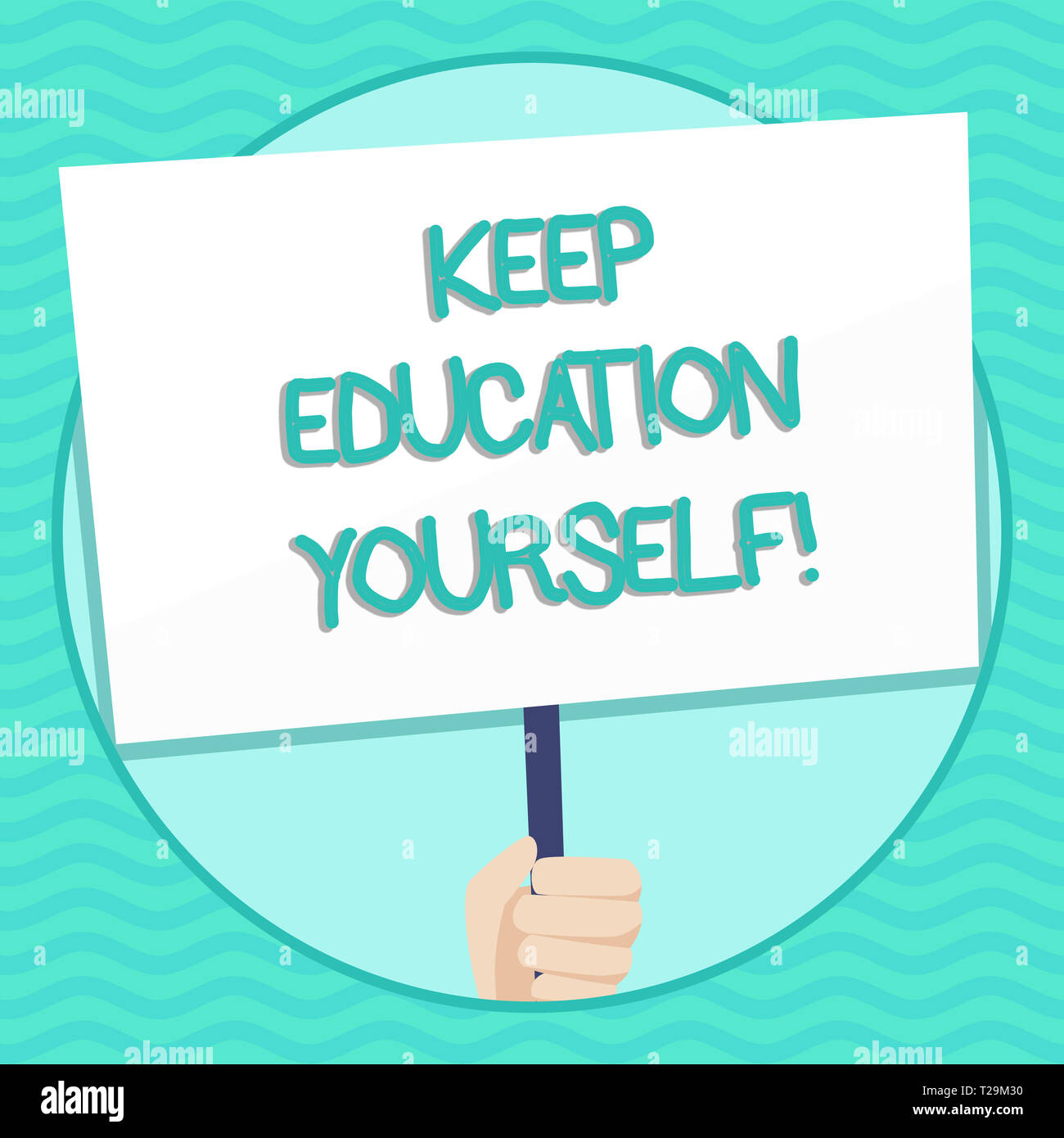 Word writing text Keep Education Yourself. Business photo showcasing ...