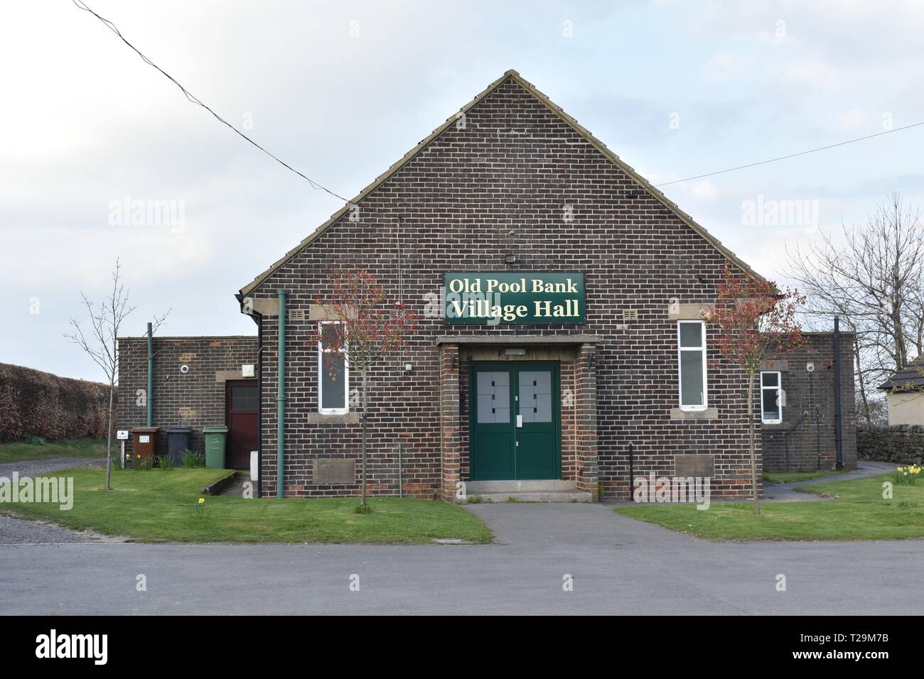Old Pool Bank Village Hall Stock Photo - Alamy