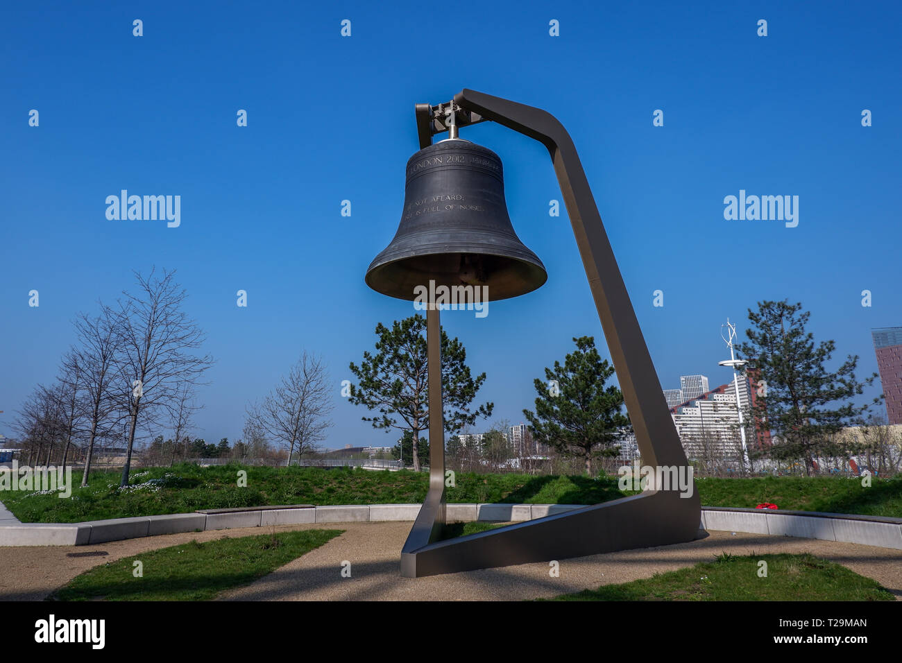 The bell rung in the London 2012 opening ceremony in the Queen ...
