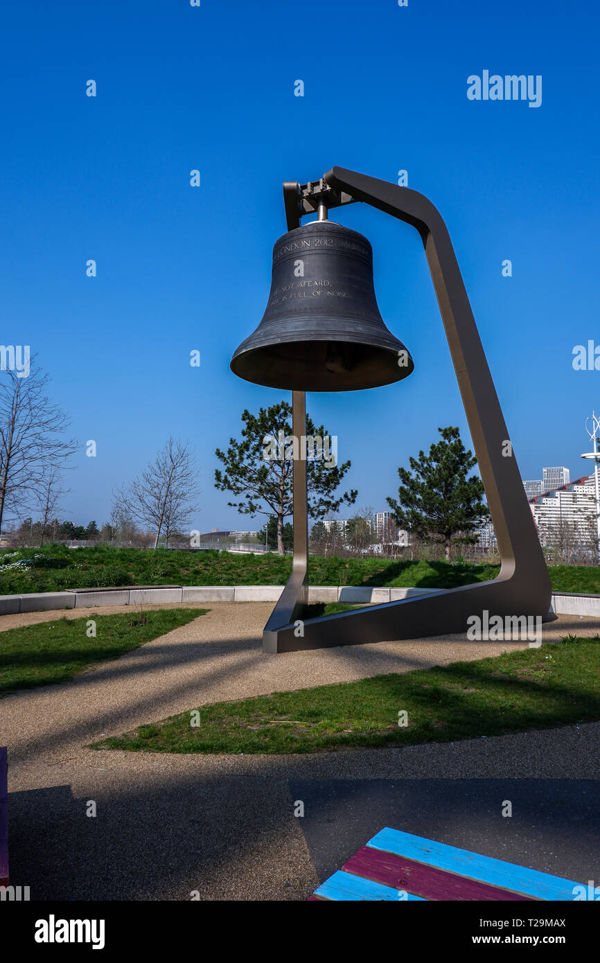 The bell rung in the London 2012 opening ceremony in the Queen ...