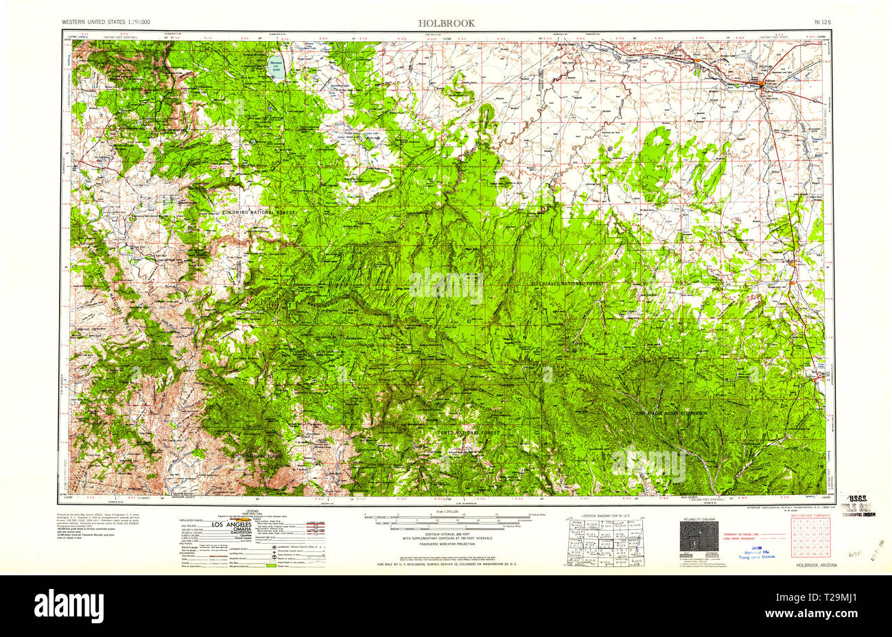 Holbrook arizona map hi-res stock photography and images - Alamy