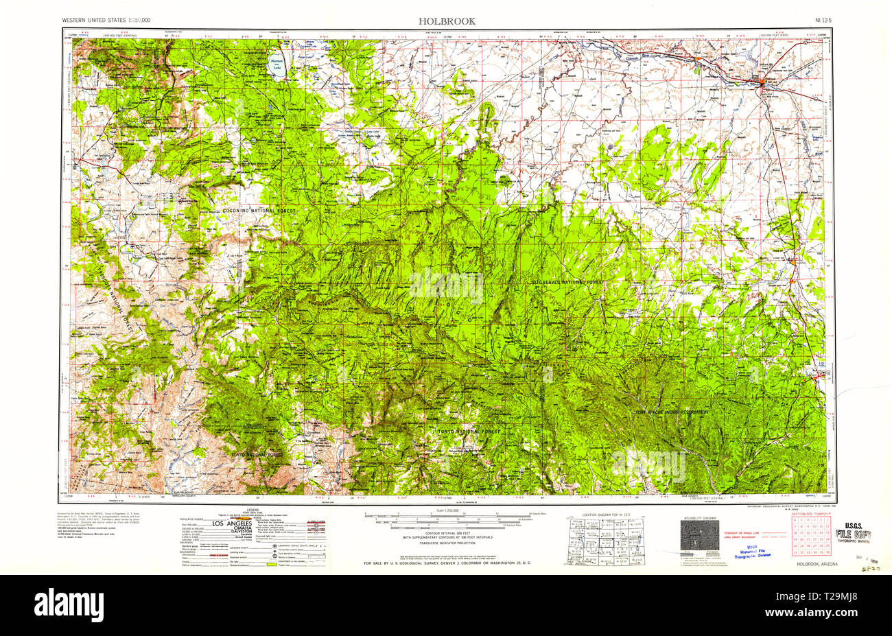 Holbrook arizona map hi-res stock photography and images - Alamy