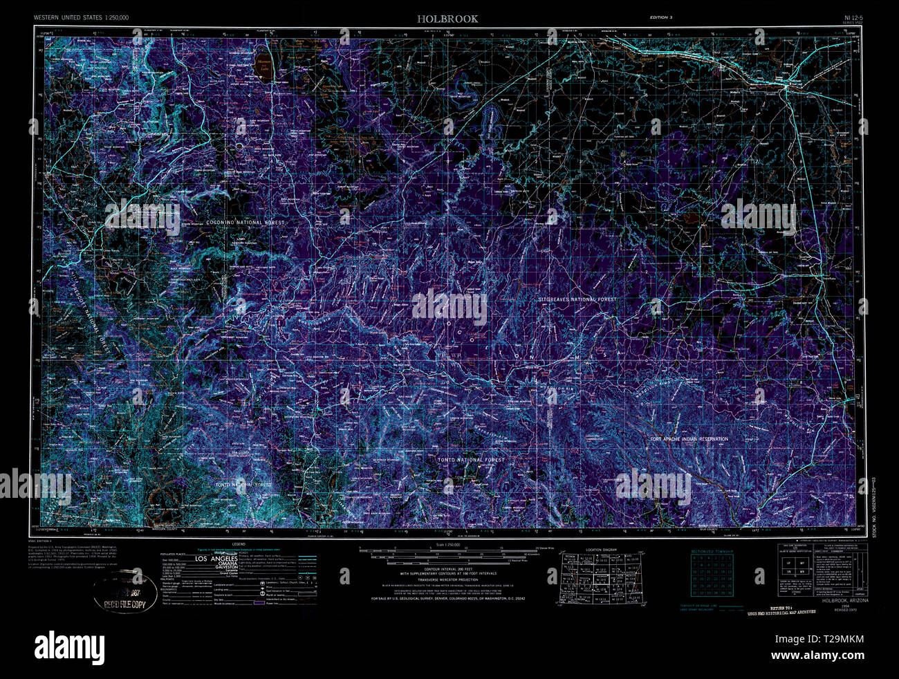 Holbrook arizona map hi-res stock photography and images - Alamy