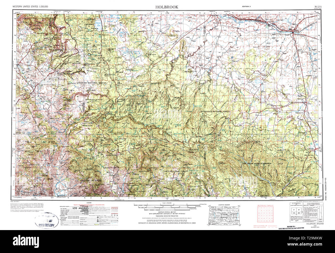 Holbrook arizona map hi-res stock photography and images - Alamy
