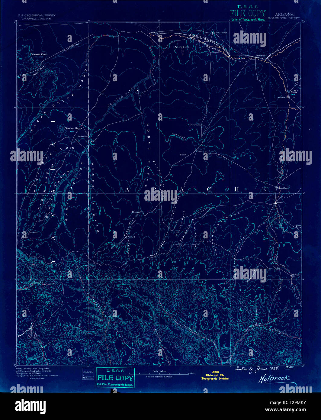 Holbrook arizona map hi-res stock photography and images - Alamy