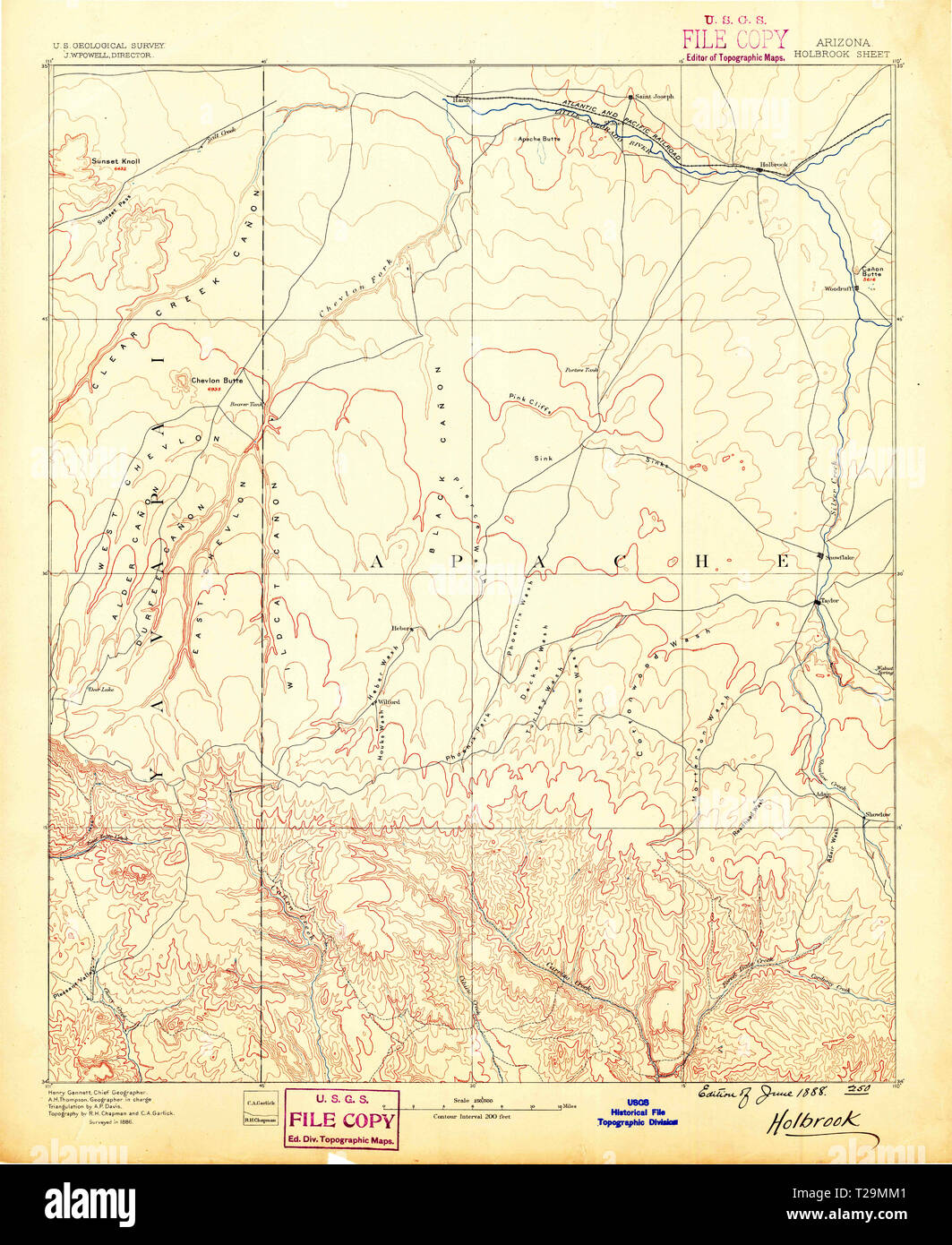 Map of holbrook hi-res stock photography and images - Alamy