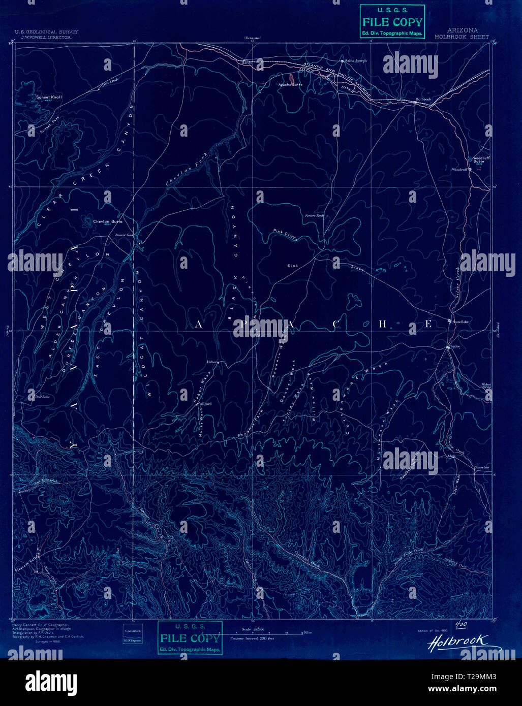 Holbrook arizona map hi-res stock photography and images - Alamy