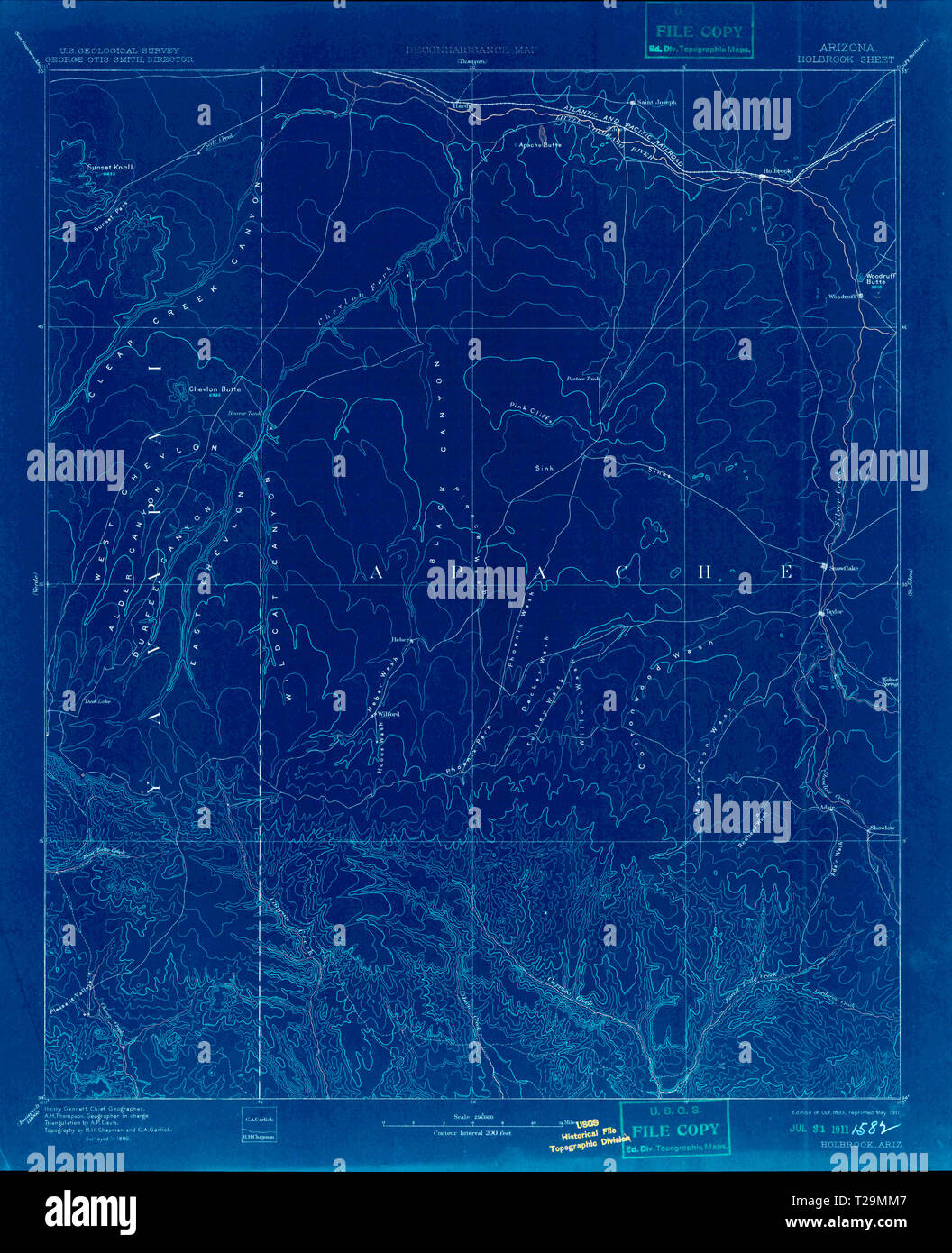 Holbrook arizona map hi-res stock photography and images - Alamy