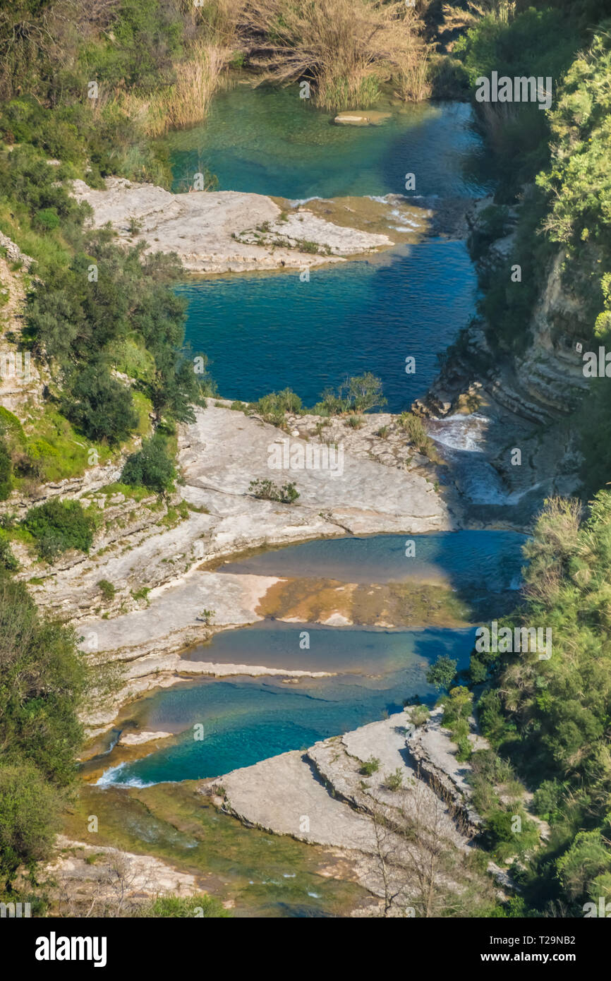 Cava Grande del Cassibile Natural Reserve, Siracusa, Sicily, Italy. It ...