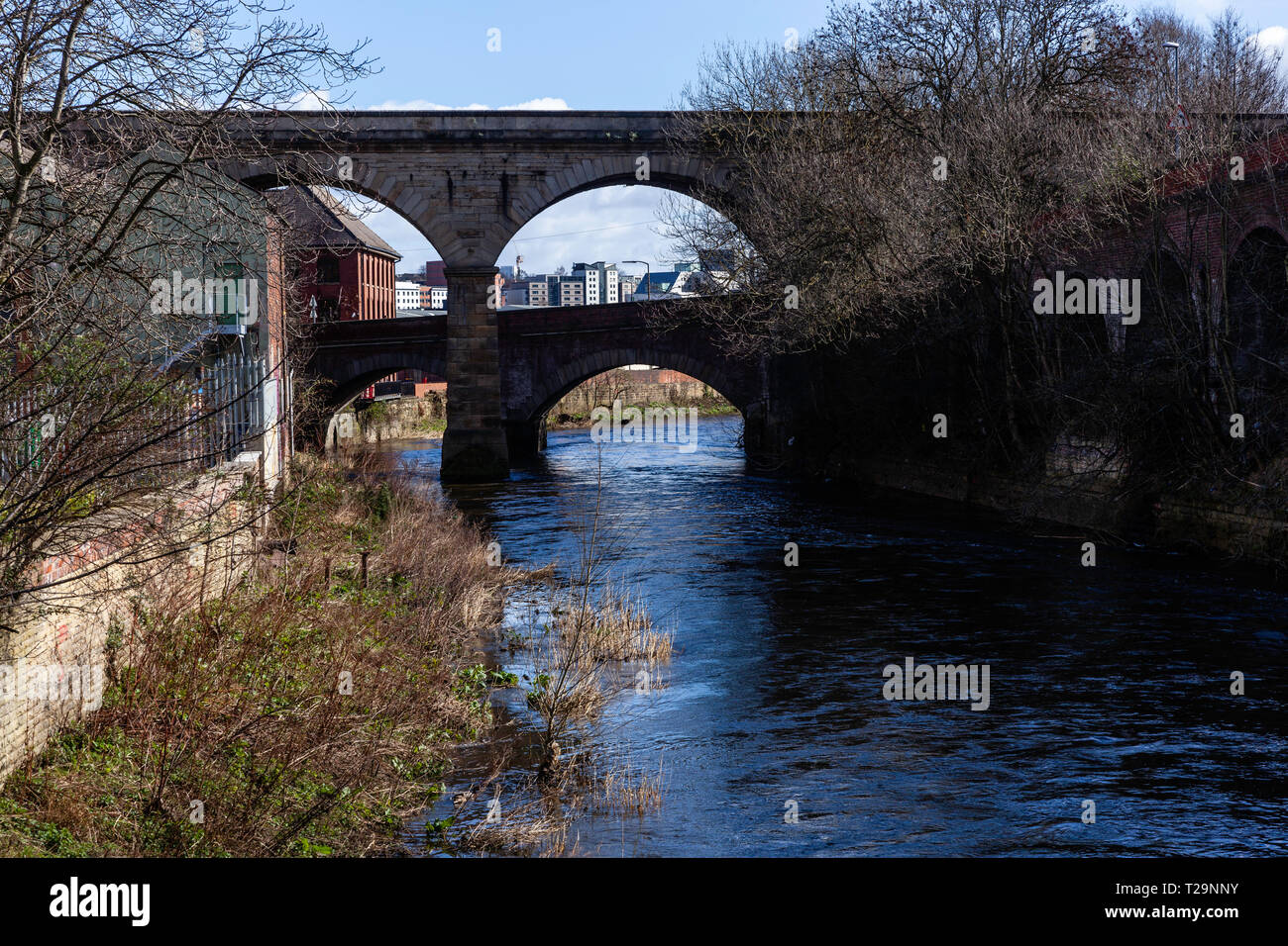 Kirkstall Viaduct, Leeds, Yorkshire Stock Photo - Alamy