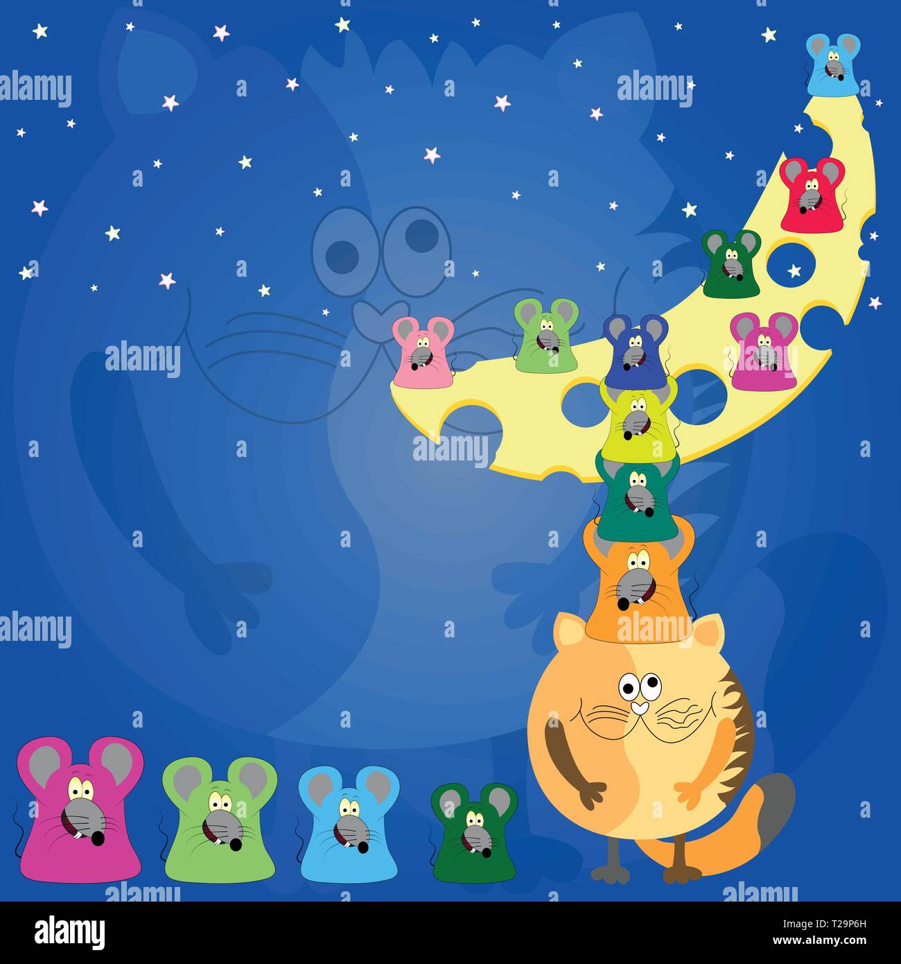 Cat and mouse chase Stock Vector Images - Alamy