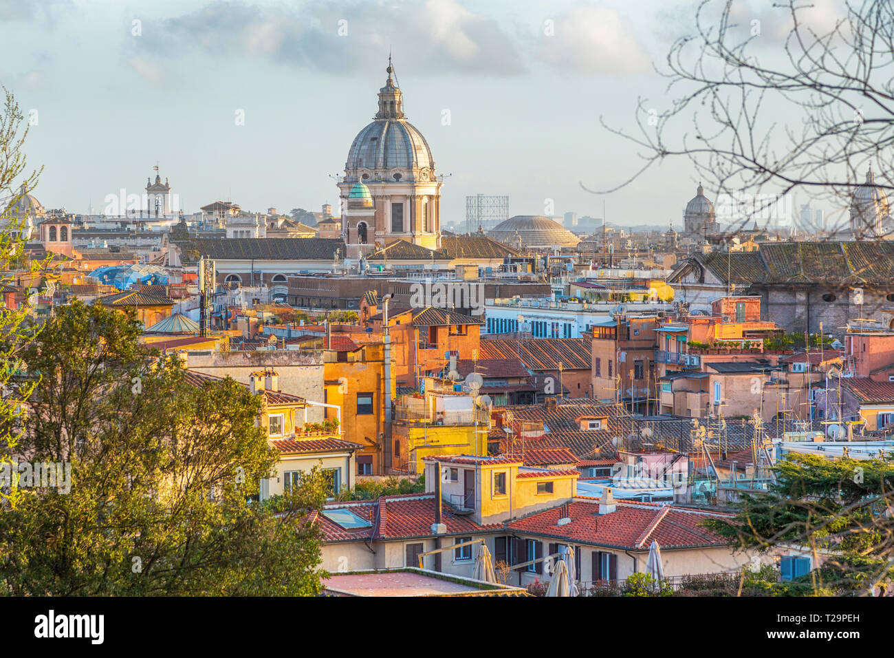 Rome city view from the Pincio Terrace Stock Photo - Alamy