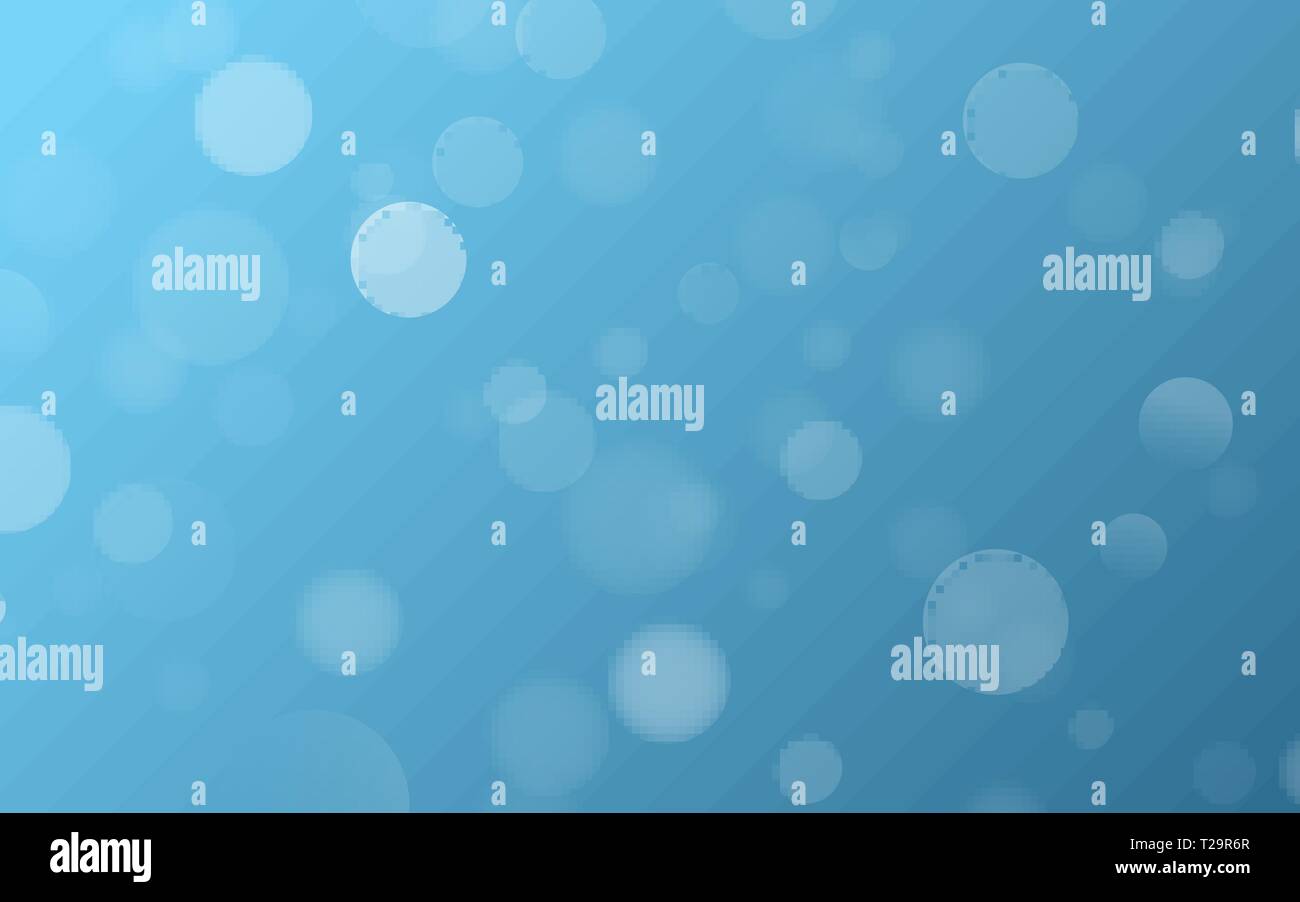 Light effect blue glares bokeh. Abstract lights bokeh on blue ...