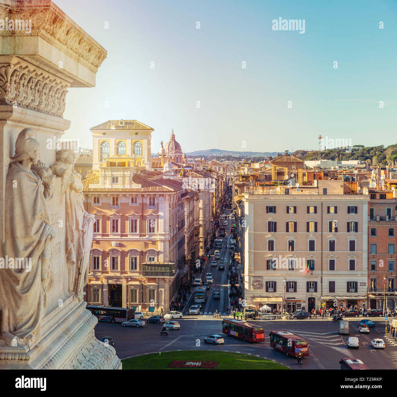 Rome street view hi-res stock photography and images - Alamy