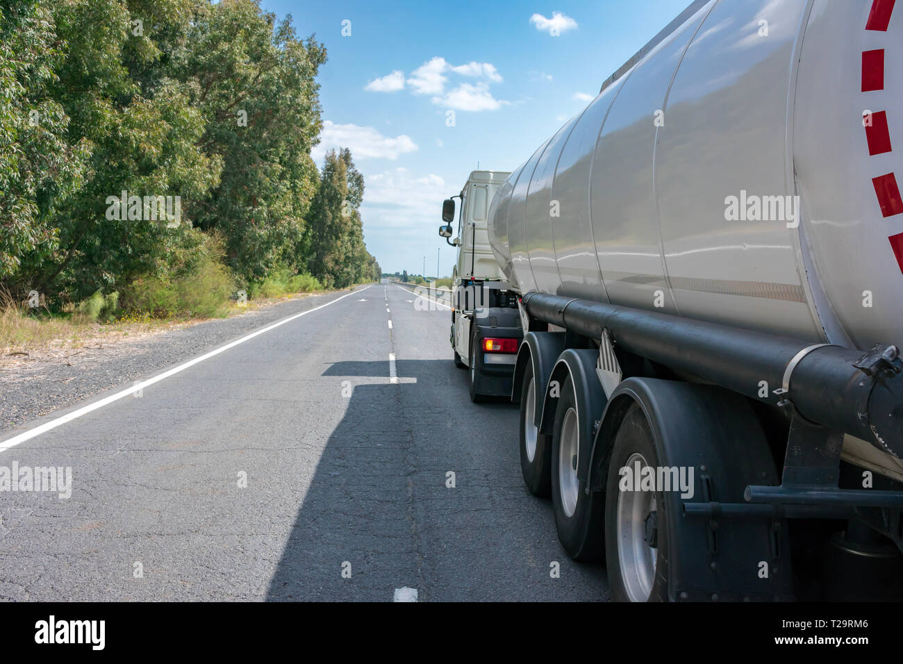 Fuel tanker truck Stock Photo - Alamy