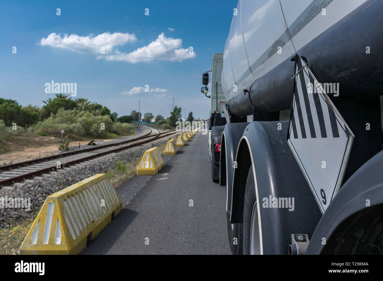 Fuel tanker truck Stock Photo - Alamy