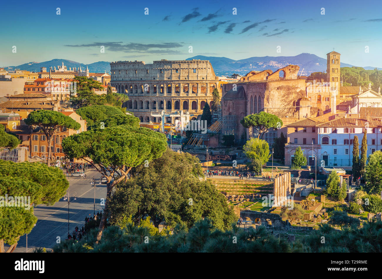 Colosseum aerial shot hi-res stock photography and images - Alamy