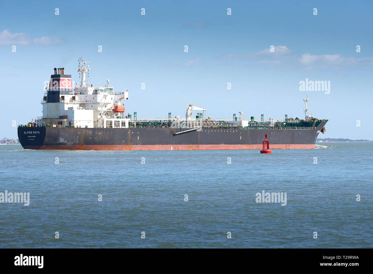 The Chemical/Oil Products Tanker (Oil Tanker), ALPINE MAYA, Departs The ...