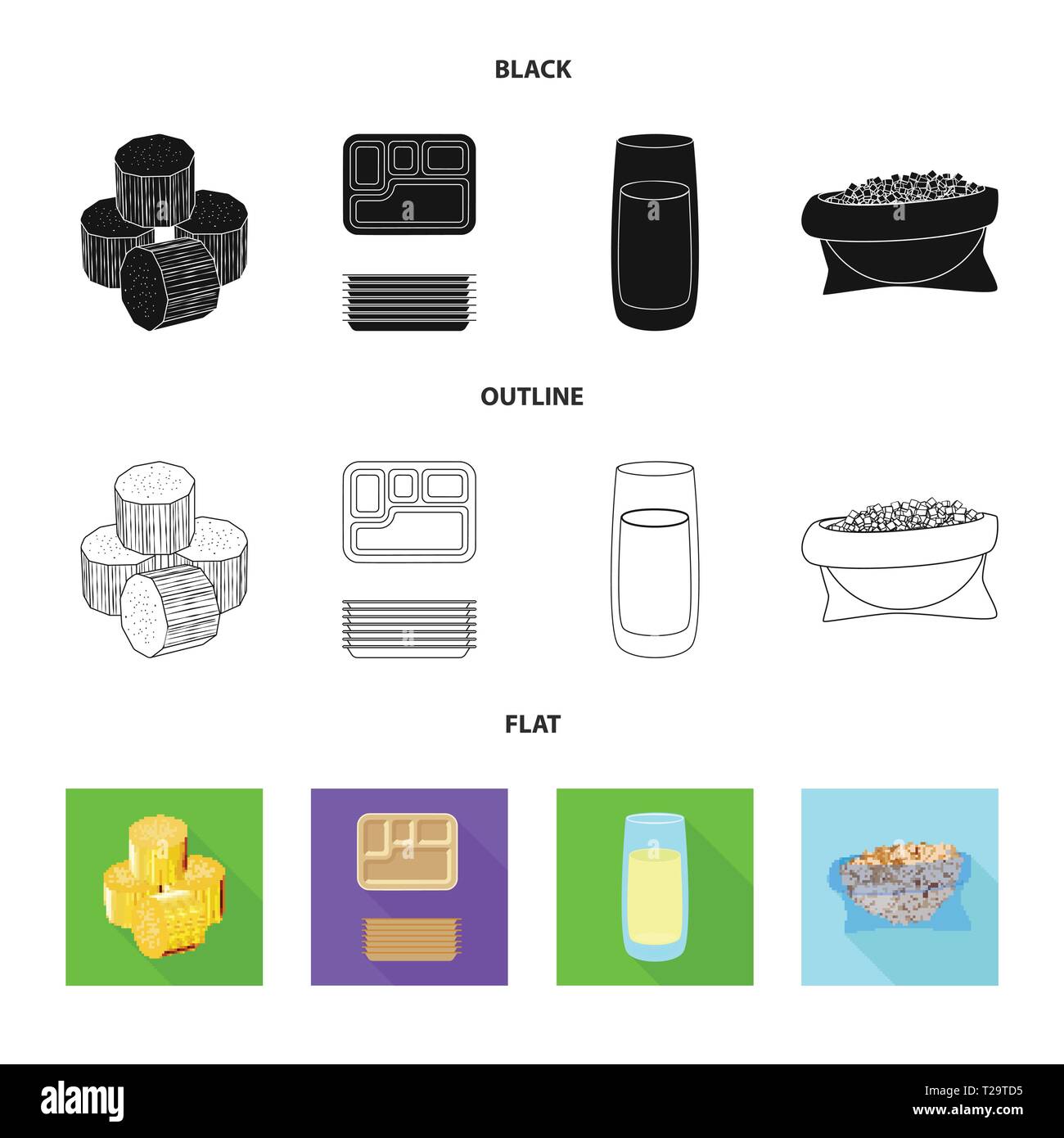 Jaggery powder Stock Vector Images - Alamy