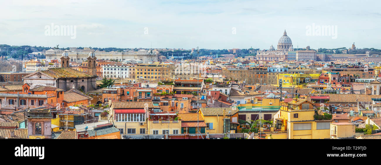Rome city view from belvedere hi-res stock photography and images - Alamy