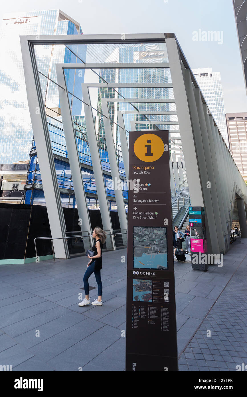 Barangaroo Pedestrian Bridge High Resolution Stock Photography and ...