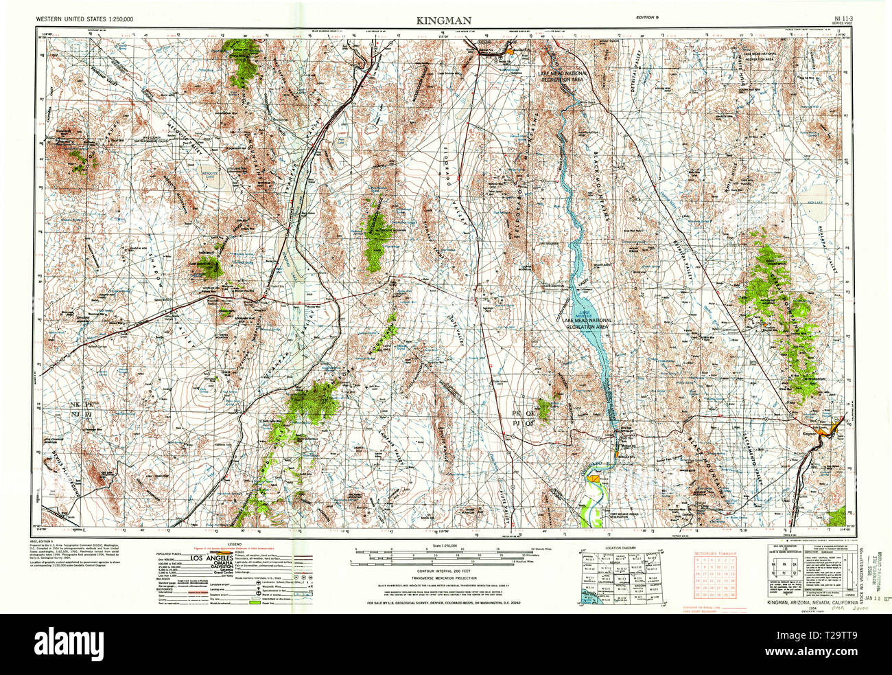 Kingman arizona map hi-res stock photography and images - Alamy