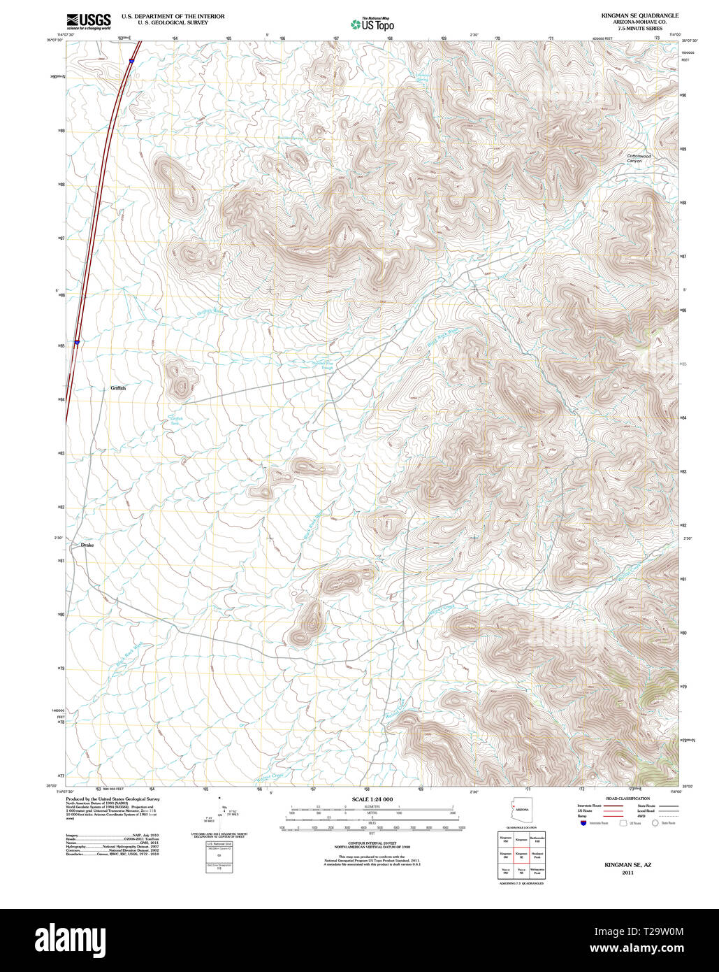 Kingman arizona map hi-res stock photography and images - Alamy