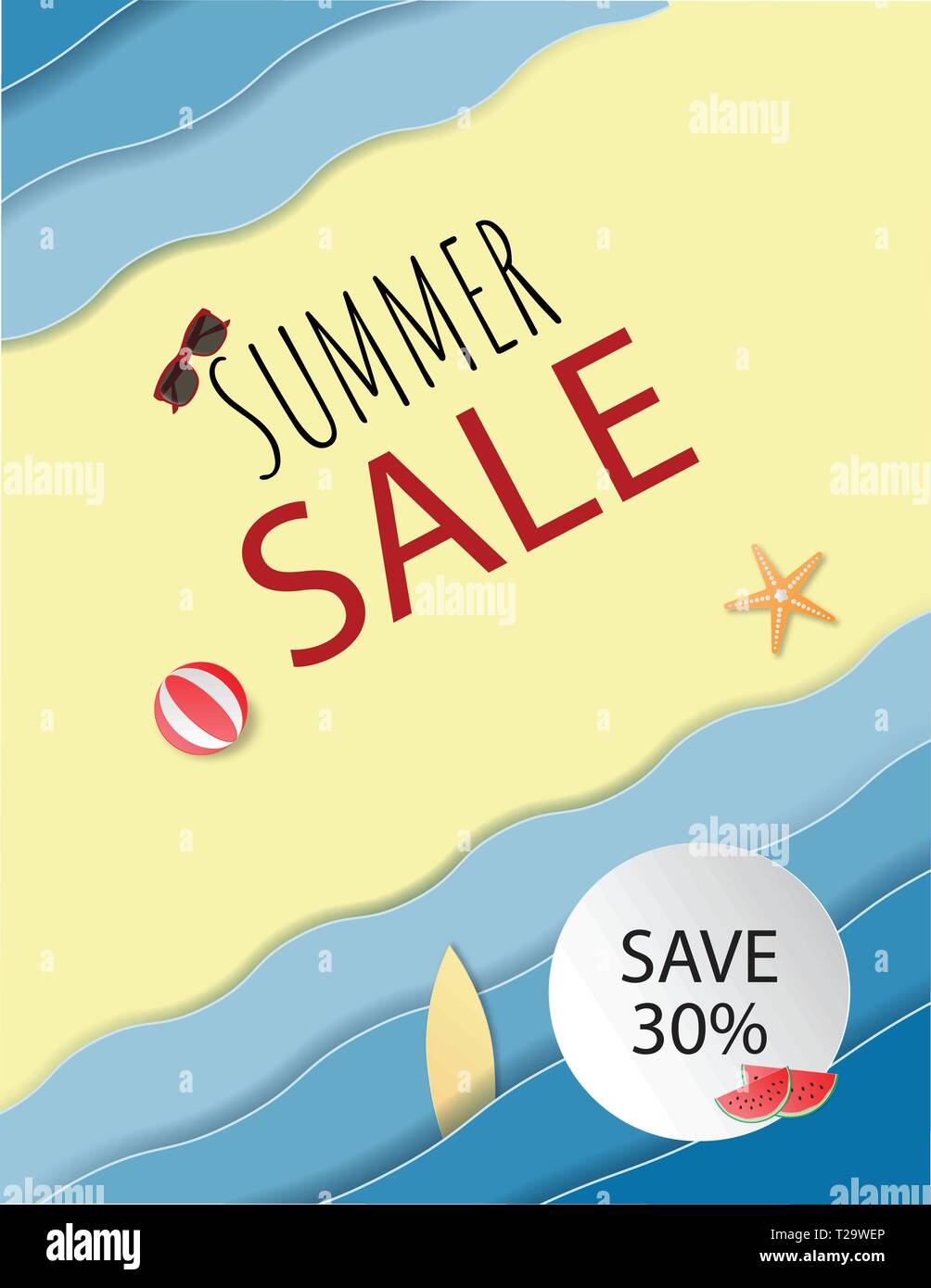 Sand cut beach Stock Vector Images - Alamy