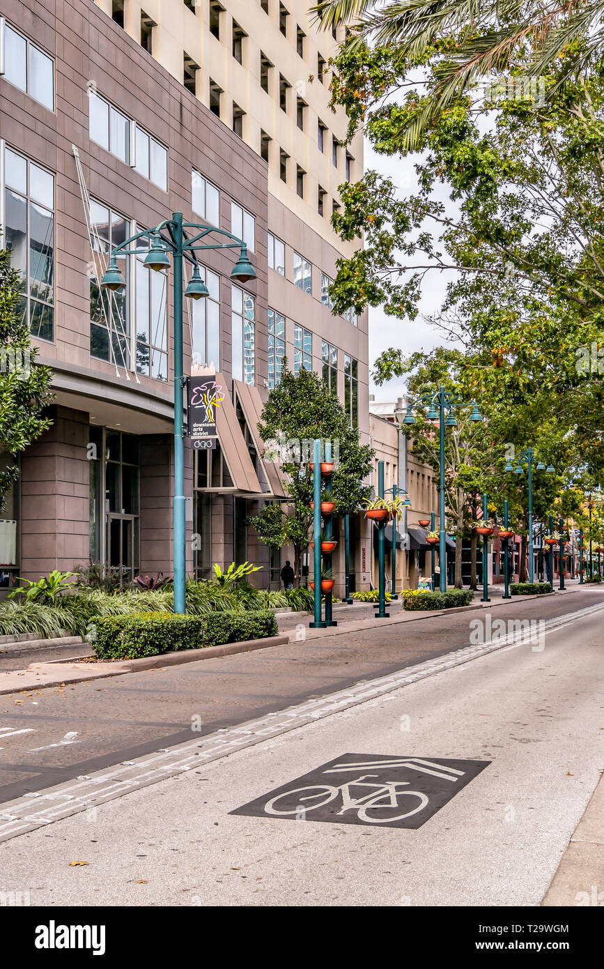 ORLANDO, FLORIDA, USA - DECEMBER, 2018: Downtown Orlando, area of ...