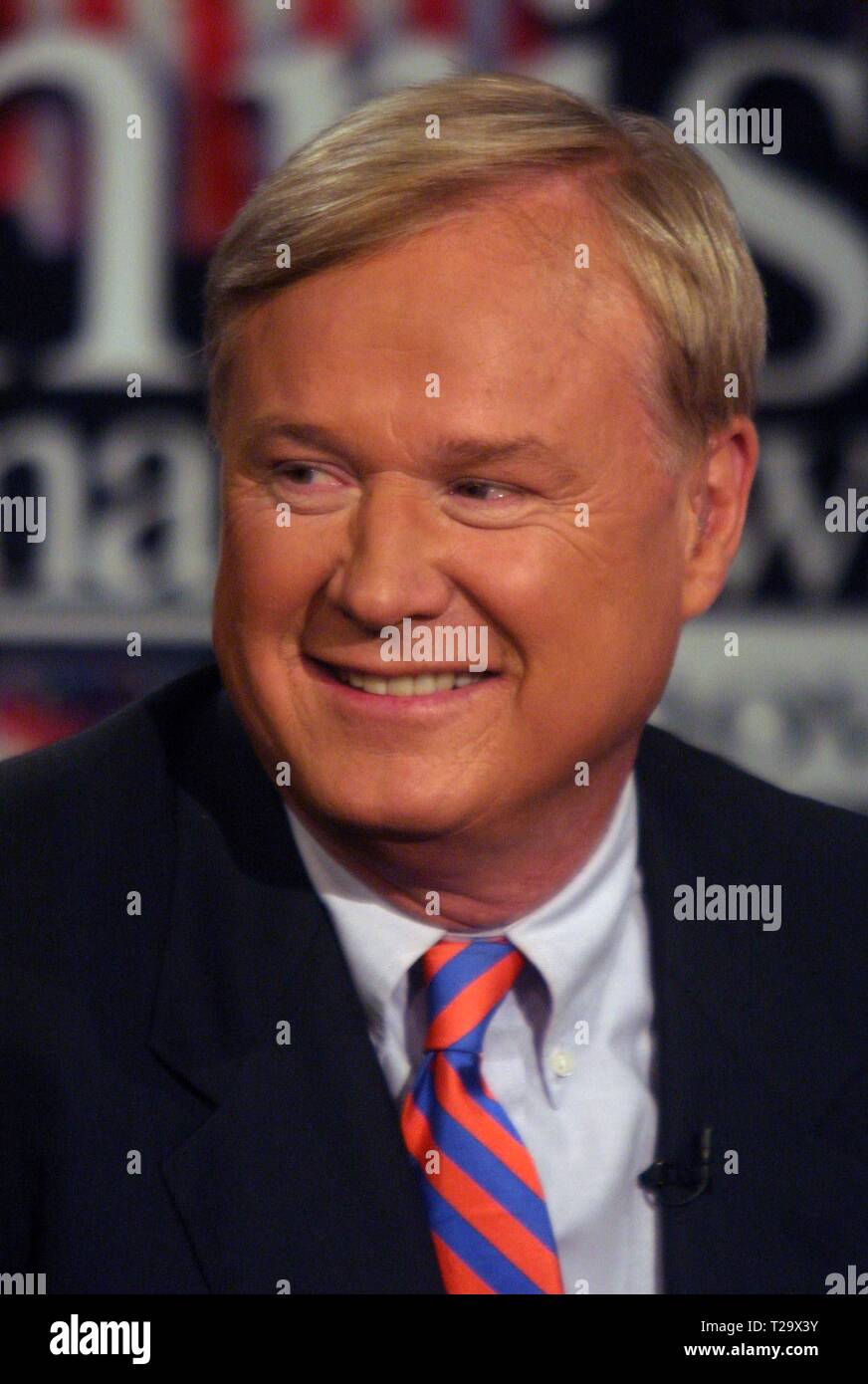 CHRIS MATTHEWS "THE CHRIS MATTHEWS SHOW" TAPING AT ROCKEFELLER CENTER ...