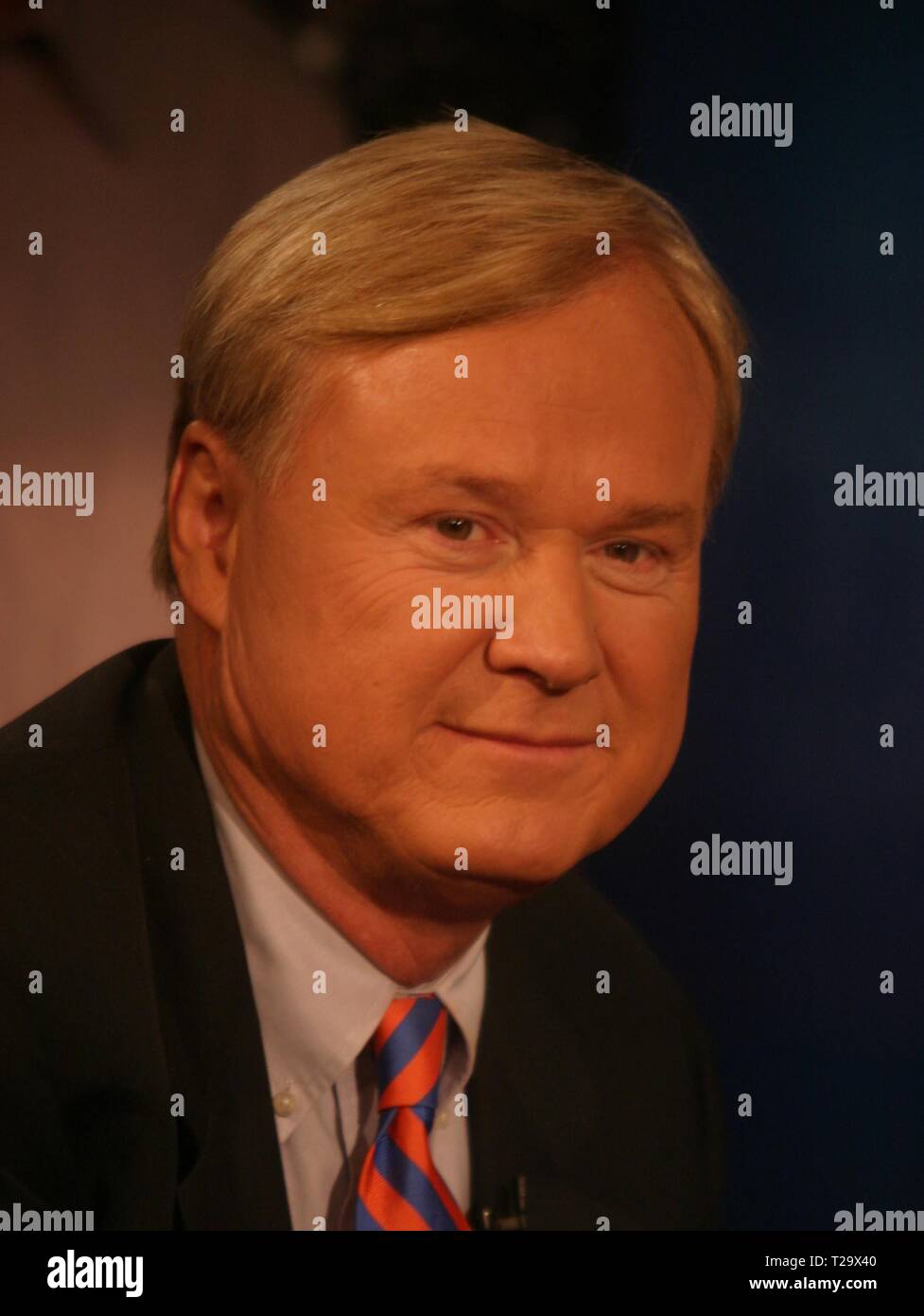 CHRIS MATTHEWS "THE CHRIS MATTHEWS SHOW" TAPING AT ROCKEFELLER CENTER ...