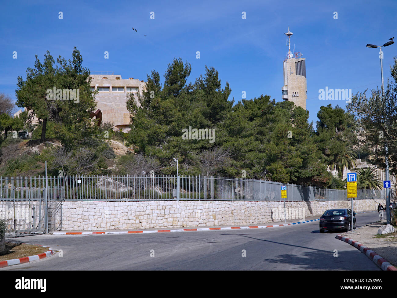 JERUSALEM - JANUARY 2017: An exterior view of the Mount Scopus campus ...