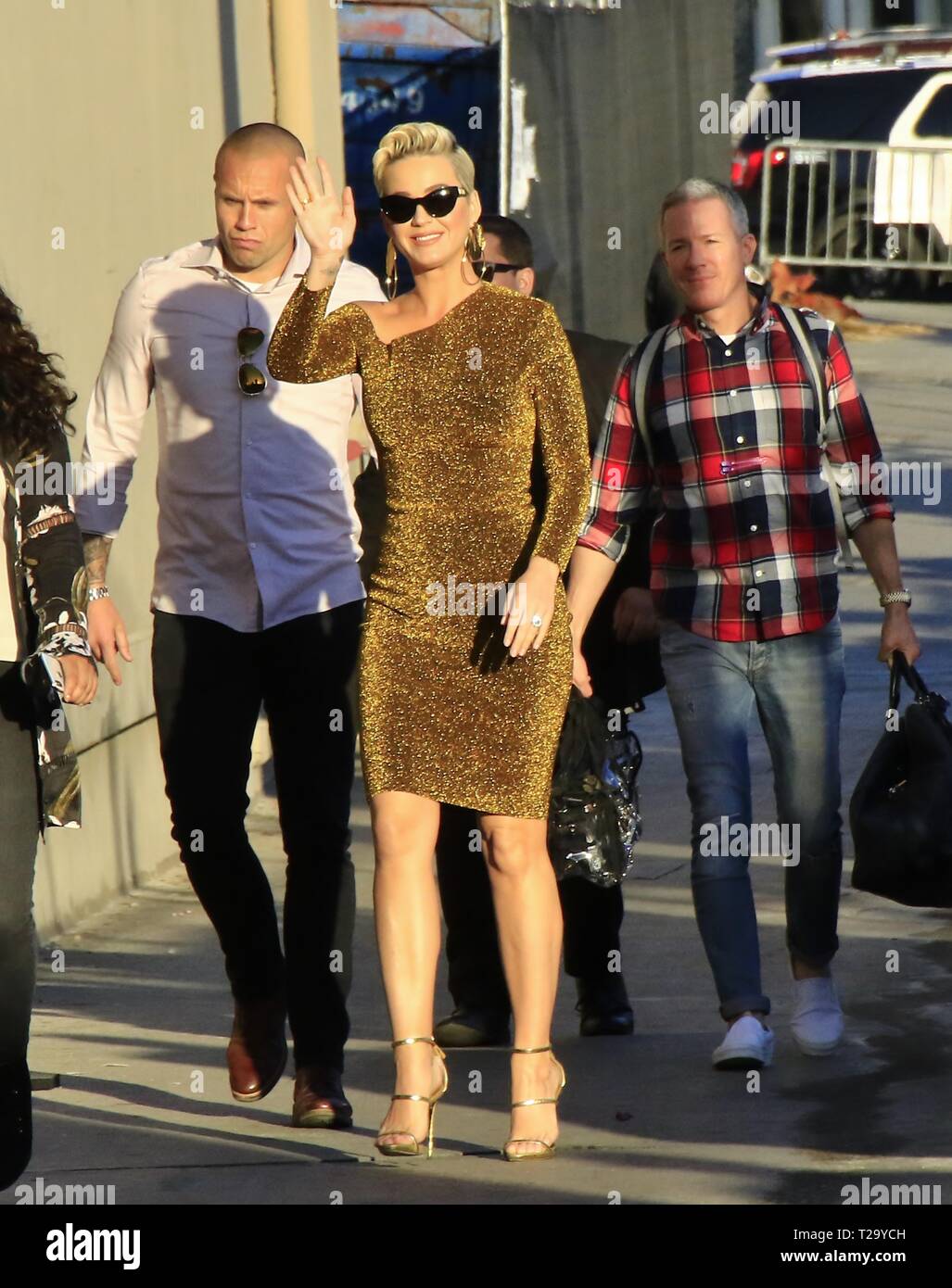 Katy Perry and Chloe Grace Moretz at the Jimmy Kimmel studio in ...
