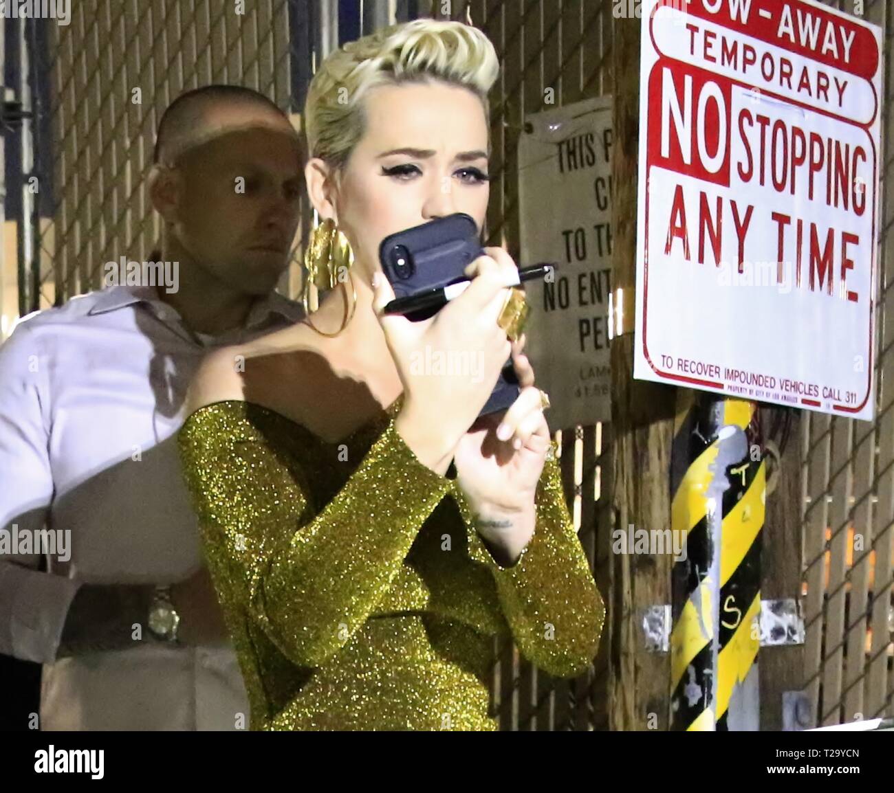 Katy Perry and Chloe Grace Moretz at the Jimmy Kimmel studio in ...