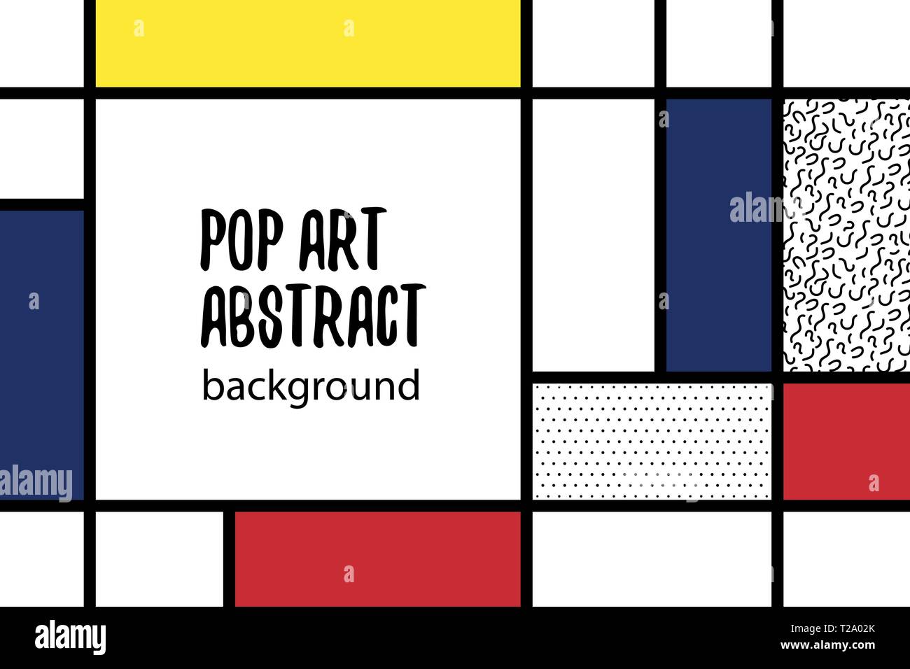 Pop art geometry mondrian style line back Stock Vector Image & Art - Alamy