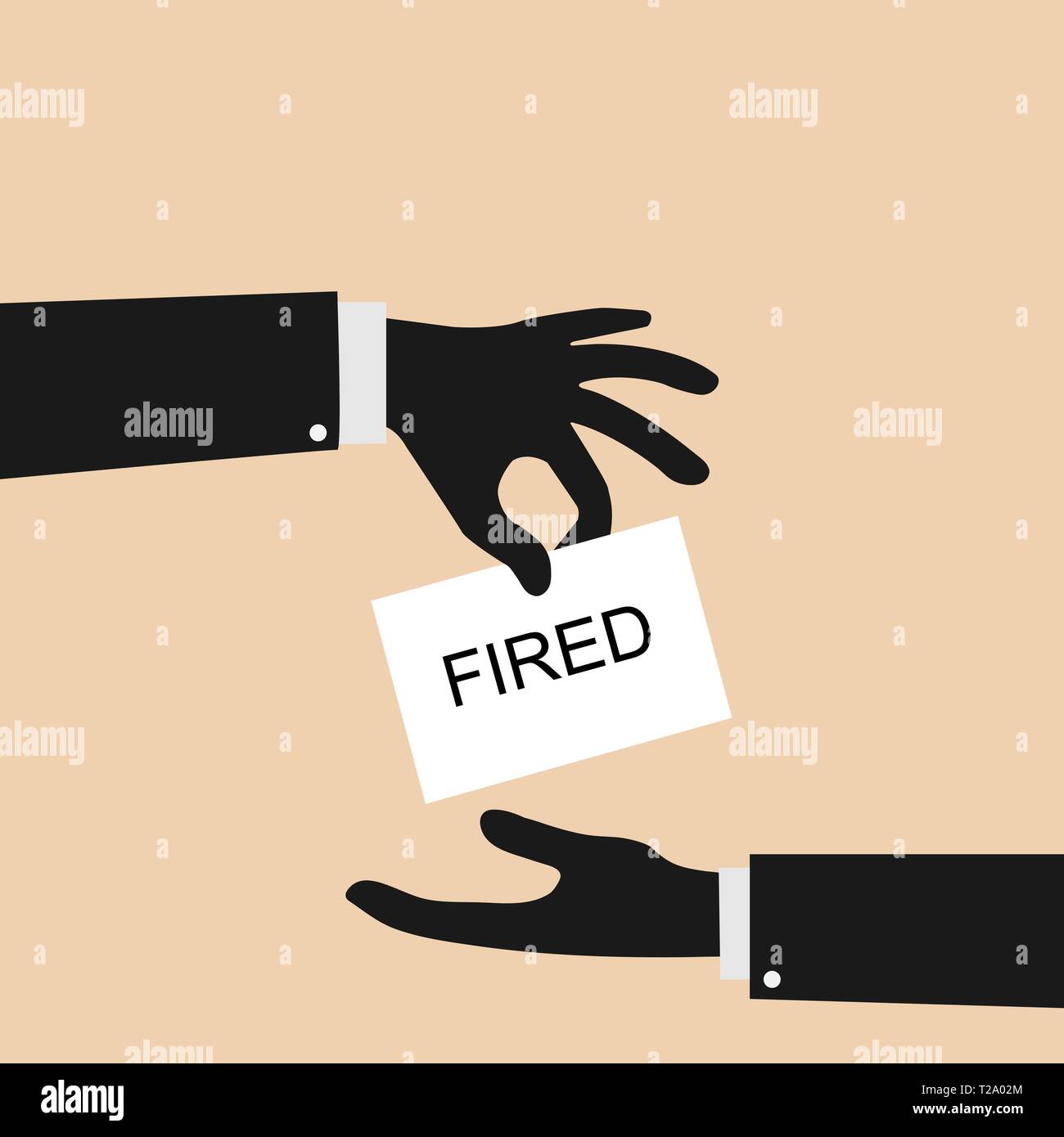 Fired person Stock Vector Images - Alamy
