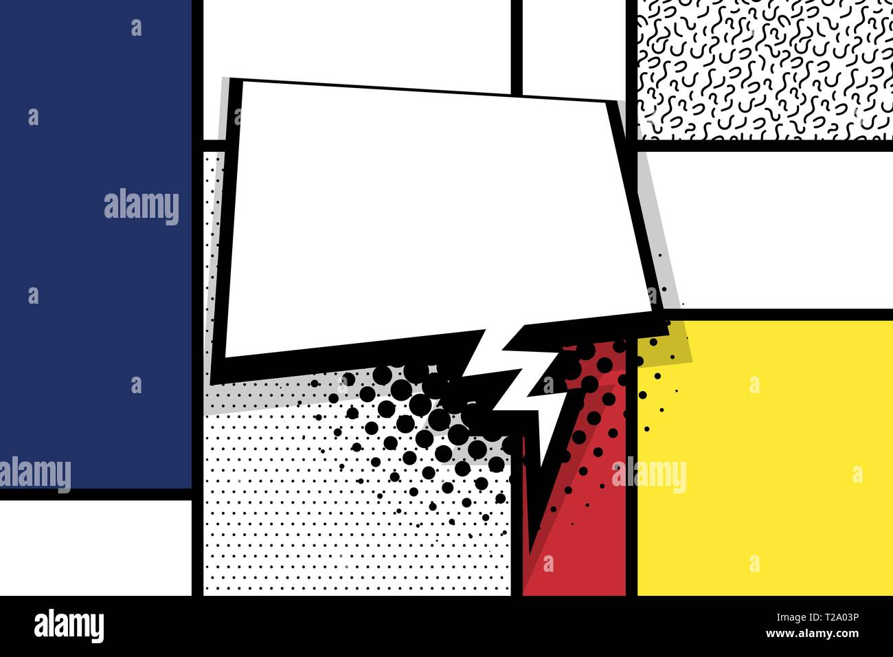 Comic text empty speech bubble pop art Stock Vector Image & Art - Alamy