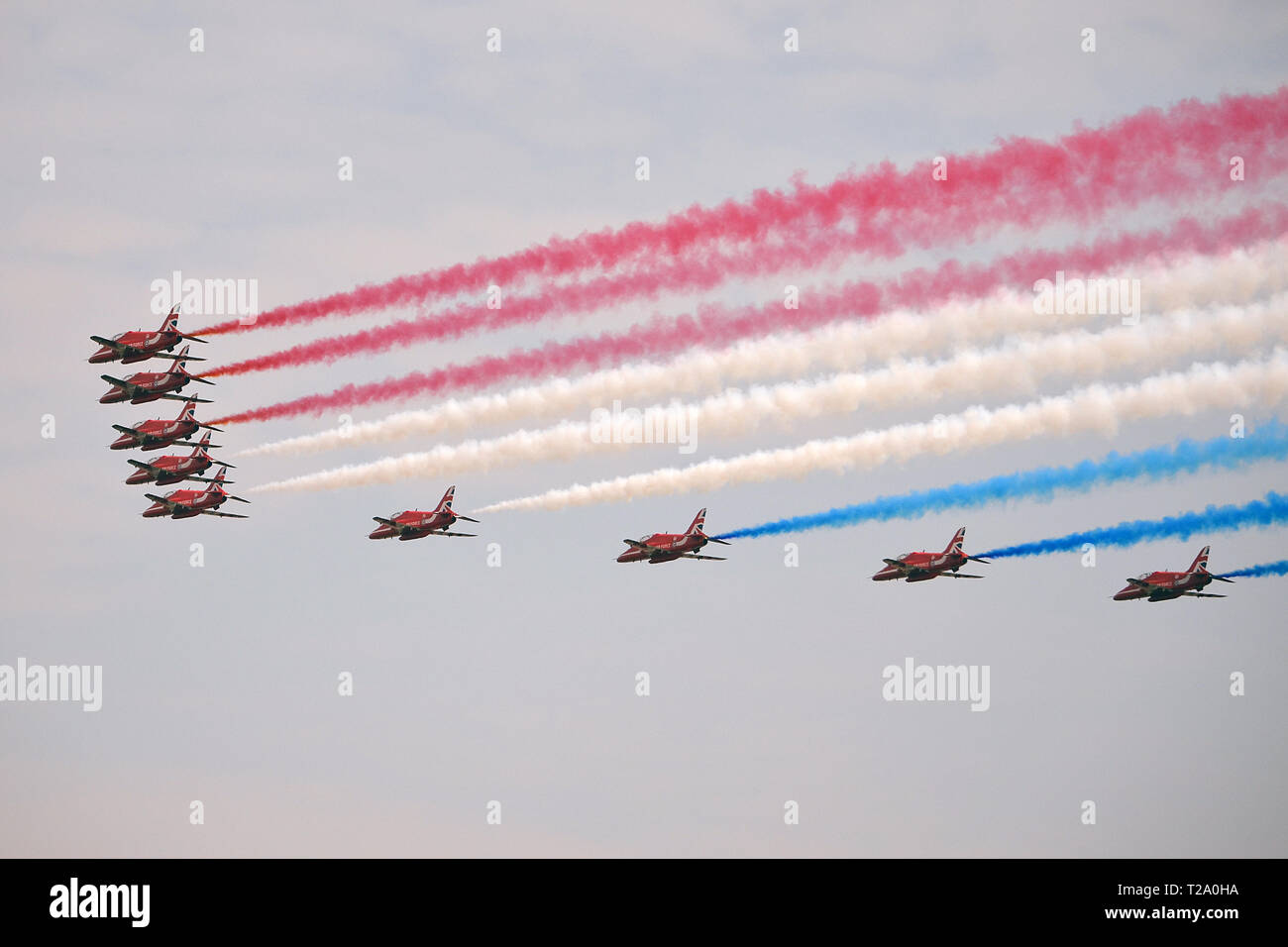 Red Arrows Fighter Jet High Resolution Stock Photography and Images - Alamy