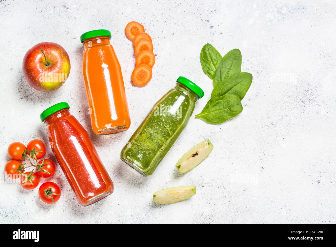 Fruit and Vegetable smoothie drink Stock Photo - Alamy